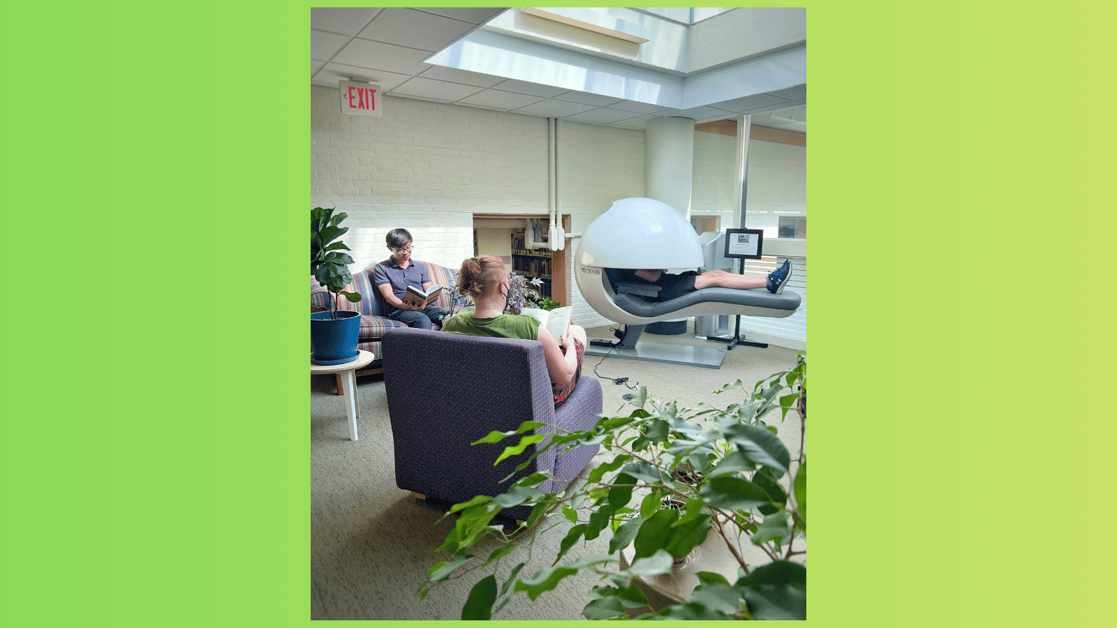 Study spaces in Miller and the third floor Reading Garden - Colby ...